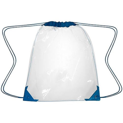 Clear drawstring backpack Black - Wizard | GoThreadly