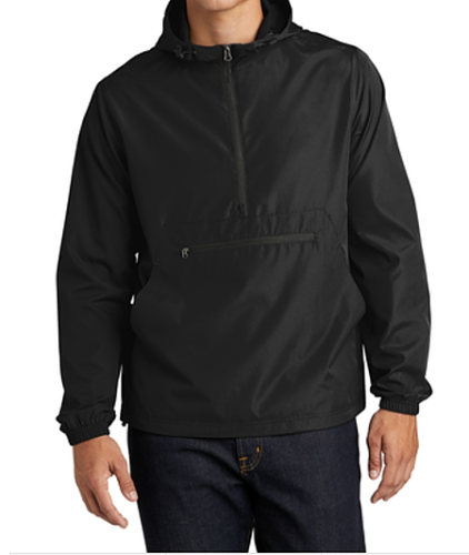 Sport-Tek ® Packable Anorak Black - Wizard | GoThreadly